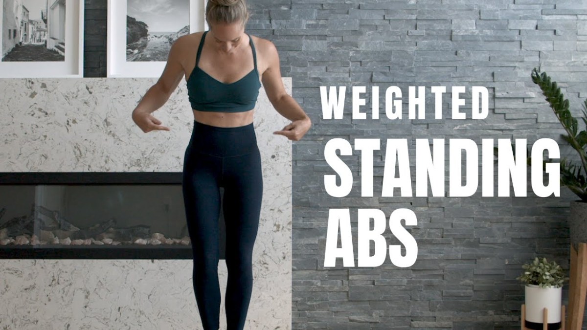 STANDING ABS Workout // With Weights – 2 Lazy 4 the Gym