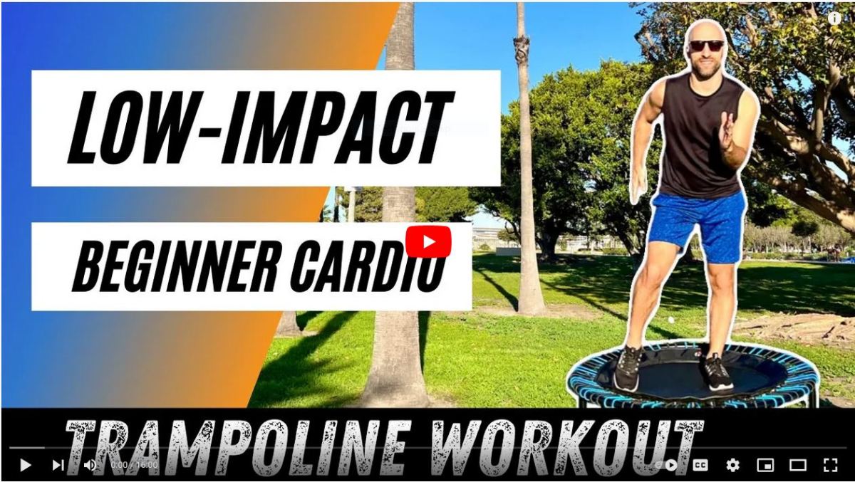Ripped with Ripkins: 15min EASY TRAMPOLINE CARDIO | Low-Impact | Park ...