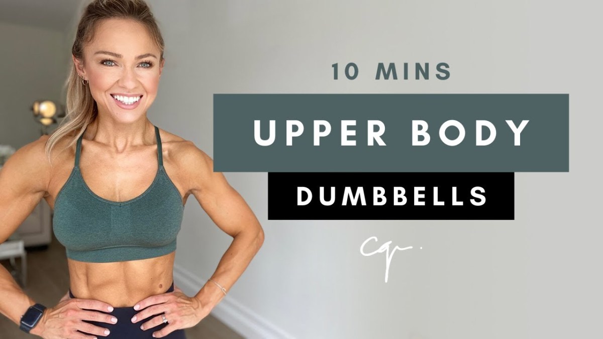10 Min Dumbbell Upper Body Workout at Home – 2 Lazy 4 the Gym