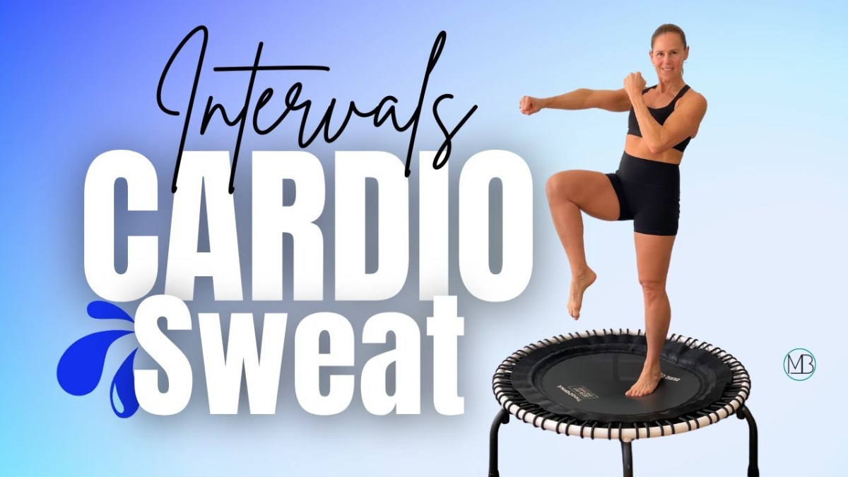 20 MIN Fun Cardio Rebounder Intervals to make you SWEAT 💦 – 2 Lazy 4 ...