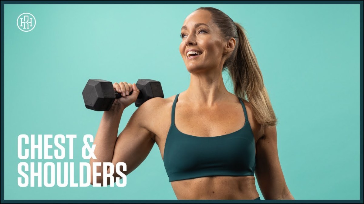 Day 54: Chest & Shoulders Dumbbell Strength Workout / HR12WEEK 4.0 – 2 ...
